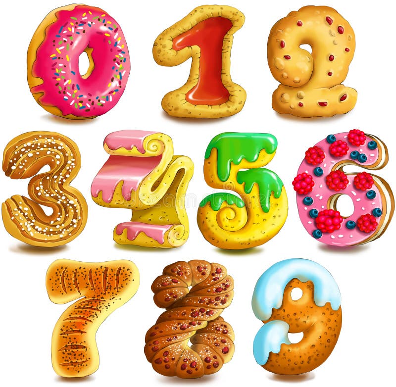 Numeric stock image. Image of christmas, digits, tasty - 137265097