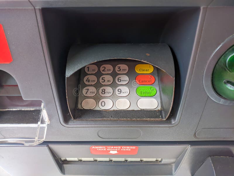 A Numeric Keypad on an Atm Machine Stock Photo - Image of business ...