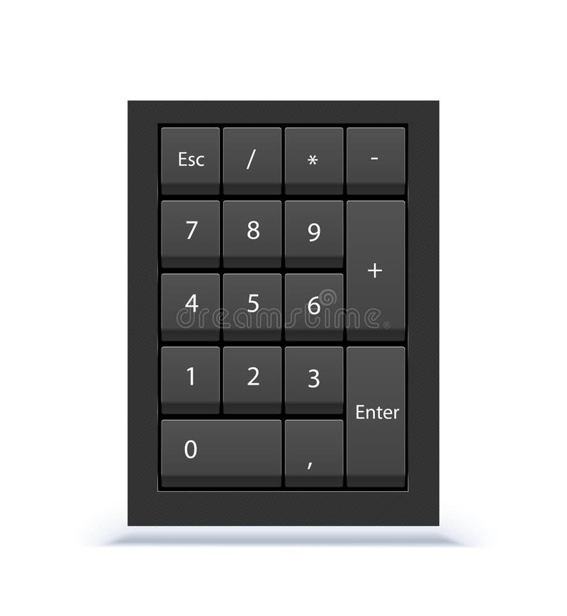 Numeric Keypad Keyboard Stock Illustrations 234 Numeric Keypad Keyboard Stock Illustrations