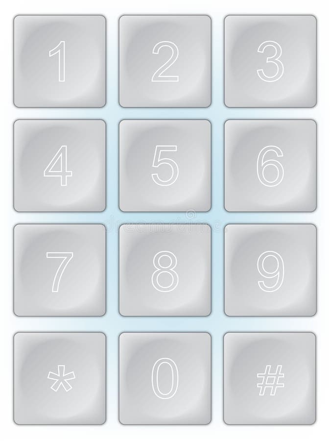 Numeric keypad stock illustration. Illustration of symbols - 76173980