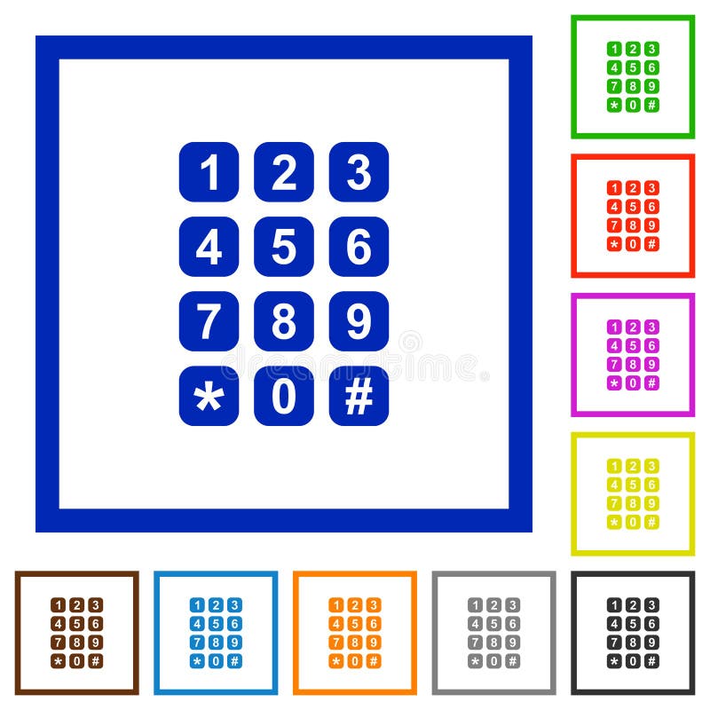 Numeric Keypad 3d Icon Model Cartoon Style Concept. Render Illustration ...
