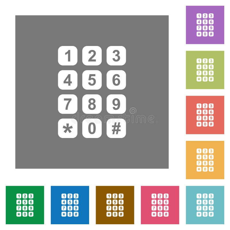 Numeric Icons Set Stock Illustrations – 418 Numeric Icons Set Stock ...