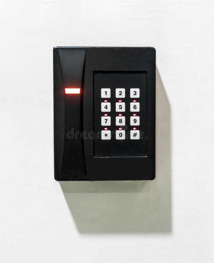 A Numeric Keypad, Numpad, with Red LED Lights for Staff Get-in I Stock ...