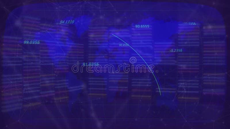 Numeric Labels Fading in Initiating Curved Arcs Drawing Data Flow ...