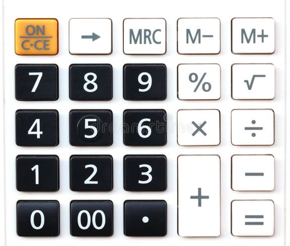 Numeric and Math Keypads Calculator Keypad Stock Photo - Image of ...