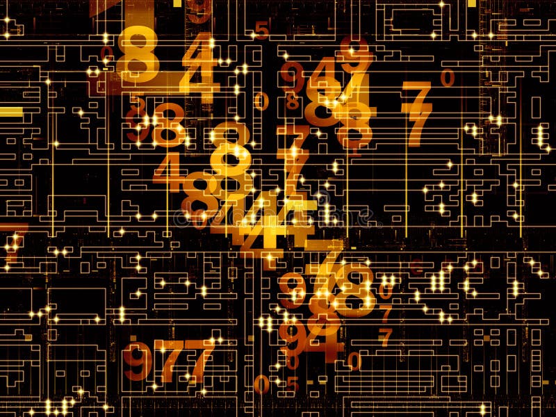 Numeric network stock illustration. Illustration of symbol - 23468704