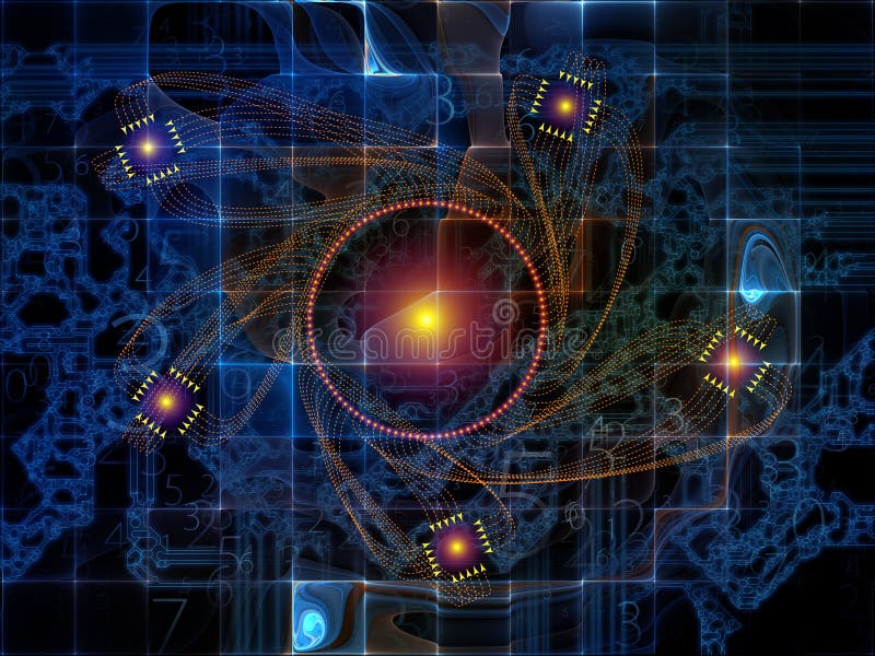 Numeric Technology Links stock illustration. Illustration of abstract ...