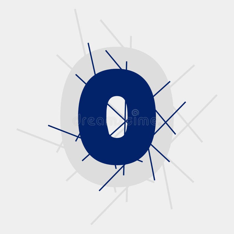 0 Numeric Text Conceptual Logo Vector Design. Zero Number with Line ... 0 Numeric Text Conceptual Logo Vector Design. Zero Number with Line ...