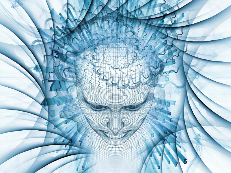 Numeric Vision of the Mind stock illustration. Illustration of logic ...