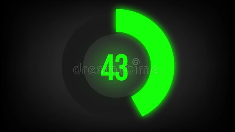 Circular Progress Bar Counting from 0 To 43 Stock Footage - Video of ...