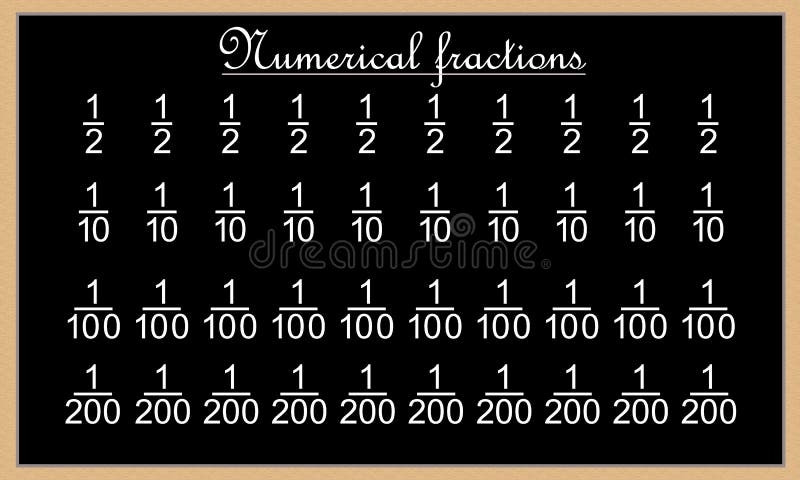 Fraction Numbers Stock Illustrations – 179 Fraction Numbers Stock ...
