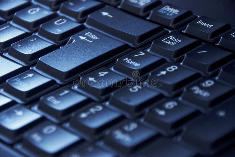 Numerical Keypad on the Computer Stock Image - Image of clouseup, focus ...