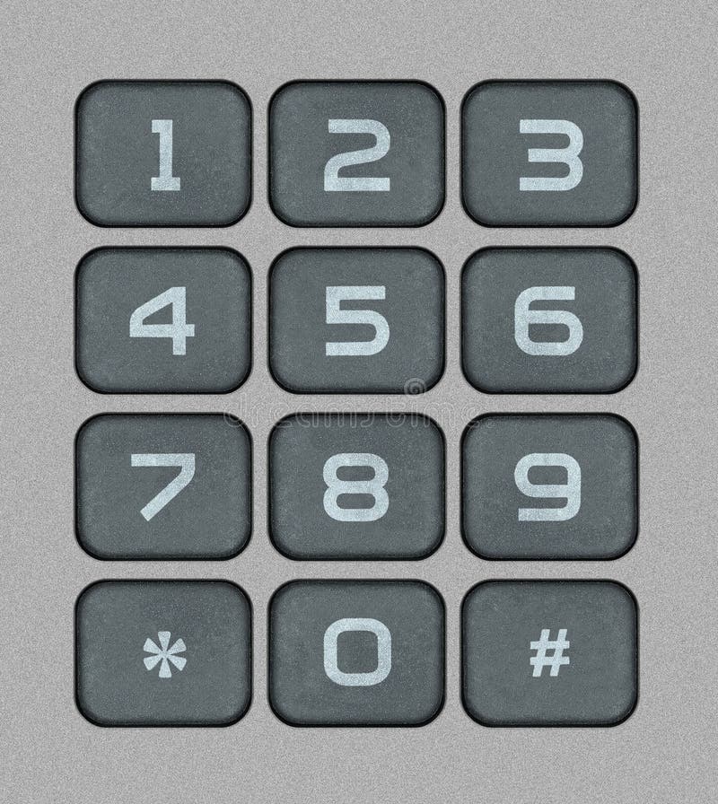 Numerische Tastatur stockbild. Bild von gemasert, abbildung - 34097957