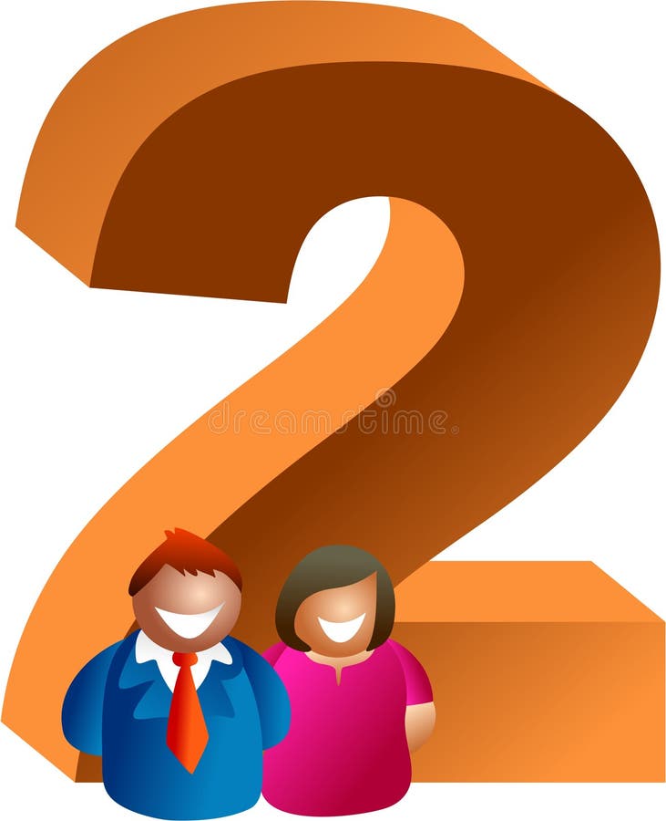 Numero due illustrazione di stock. Illustrazione di isolato - 513038