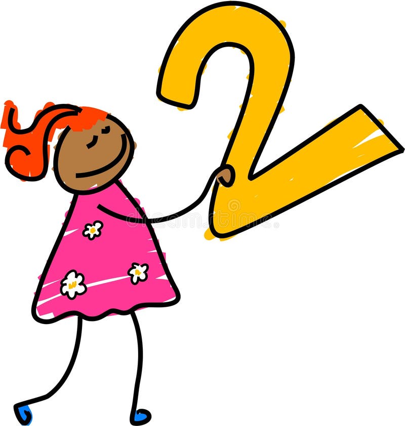 Numero due illustrazione di stock. Illustrazione di isolato - 513038