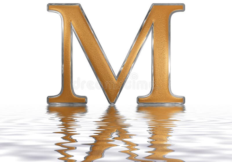 Numero Romano M., Mille, 1000, Mille, Riflesso Sul Wat Illustrazione di ...