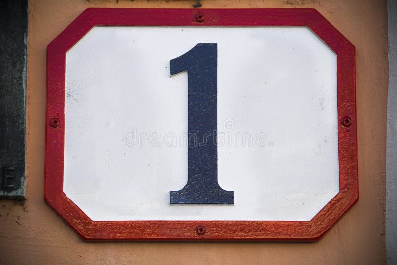 Numero uno… fotografia stock. Immagine di cifra, segno - 46902372