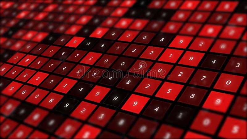 Numerology Concept Abstract Background. Data System. Stock Illustration ...