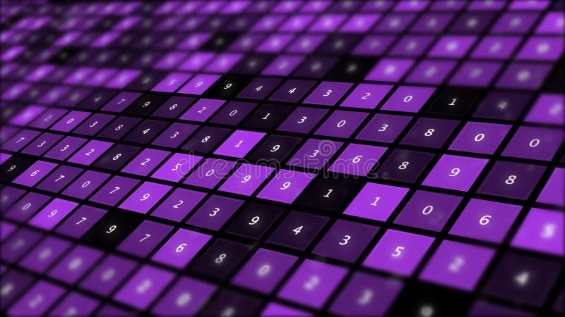 Numerology Concept Abstract Background. Data System. Stock Illustration ...