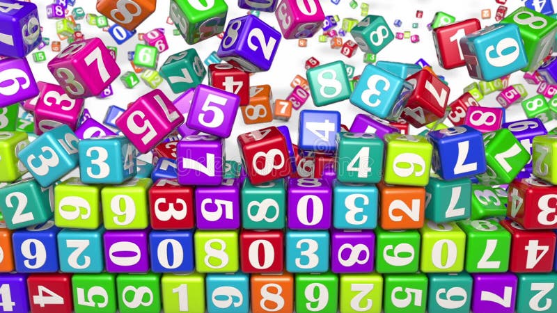 Numerology Secret Knowledge of Numbers. Gold Multi-colored Numbers ...