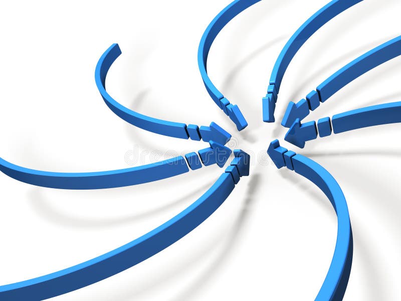 Flowing Arrows stock illustration. Illustration of destination - 29289235