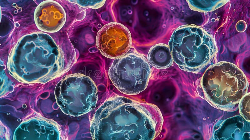 Numerous Bcells with Spherical Nuclei Forming a Protective Barrier ...