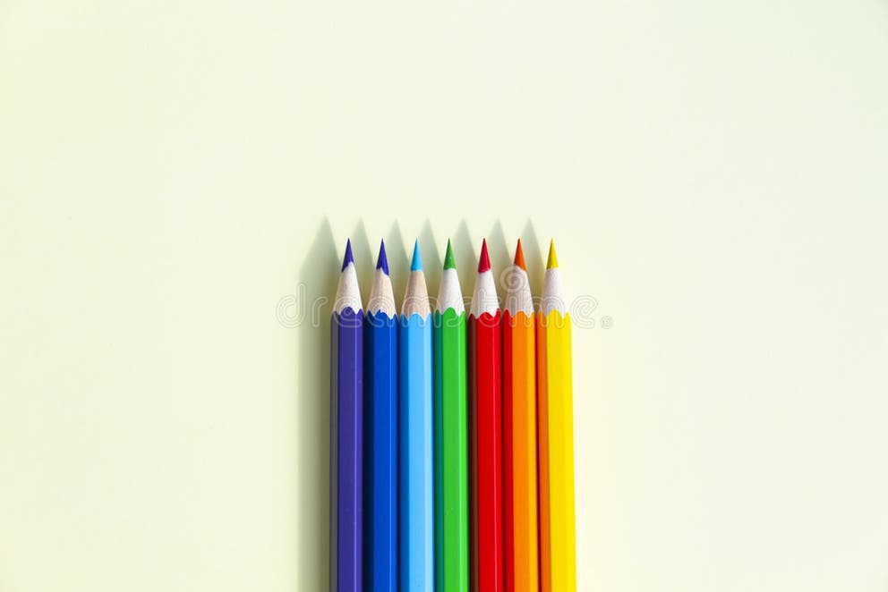 Numerous, Bright Pencils for Drawing in an Album in Drawing Classes ...