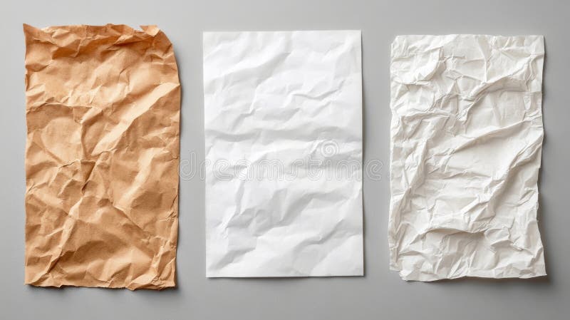 Numerous Crumpled Paper Sheets Stock Photos - Free & Royalty-Free Stock ...