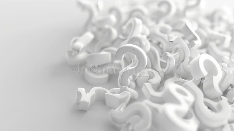 A Sea of Question Marks. AI Generated Stock Photo - Image of ...