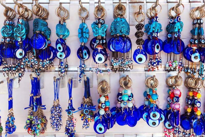 Numerous Distinct Types of Evil Eyes Displayed on the Wall Stock Image ...