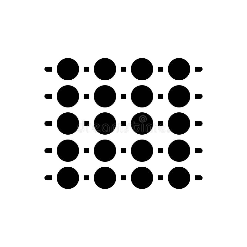 Black Solid Icon for Numerous, Promiscuous and Many Stock Vector ...