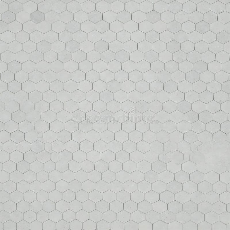 Numerous Light Gray Hexagonal Tiles with Thin Dark Lines Form a ...