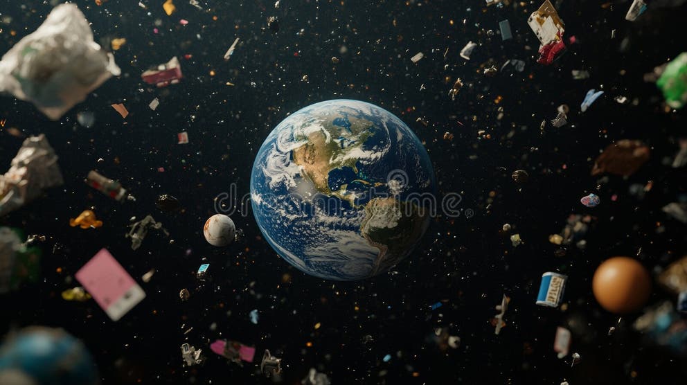 Numerous Pieces of Orbital Debris are Visible Around the Earth in this ...