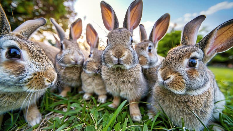 Numerous Rabbits Stock Illustrations – 35 Numerous Rabbits Stock ...