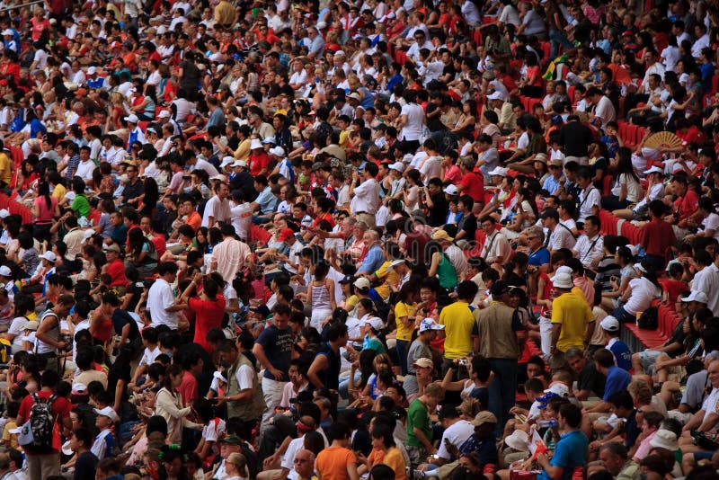 Numerous Spectators Watching Olympic Games Editorial Stock Image ...