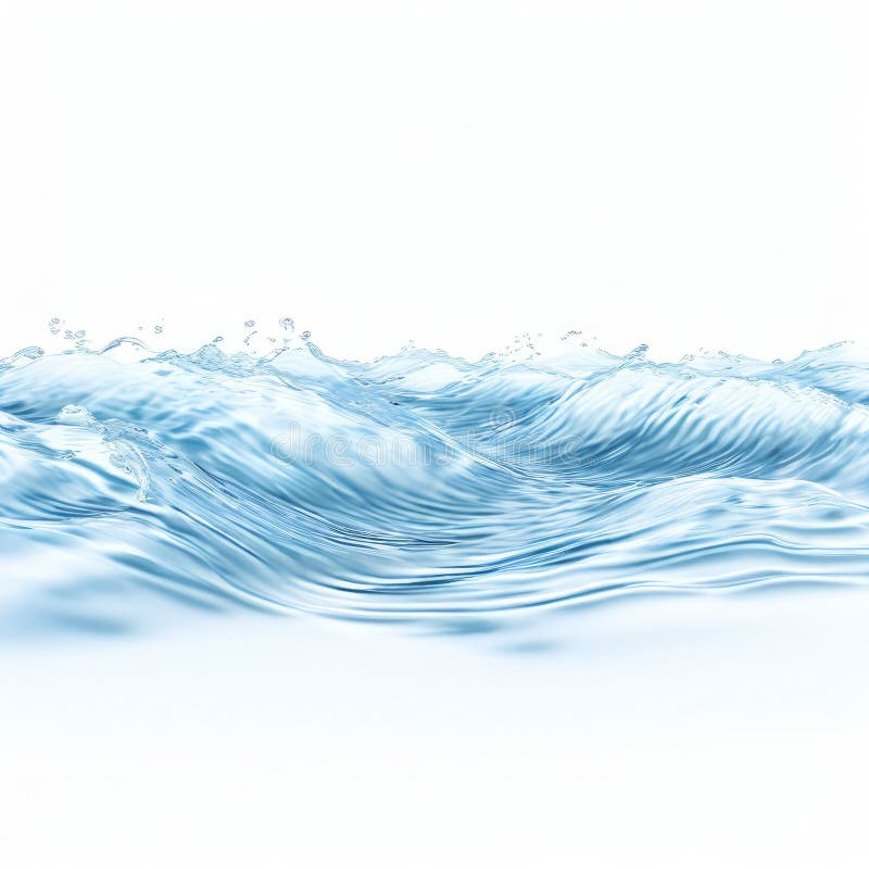 Numerous Tiny Waves Rippling Across the White Background in Aha Stock ...