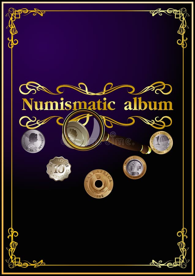 Numismatic Cover Album. 01 (vector) Stock Vector - Illustration of ...