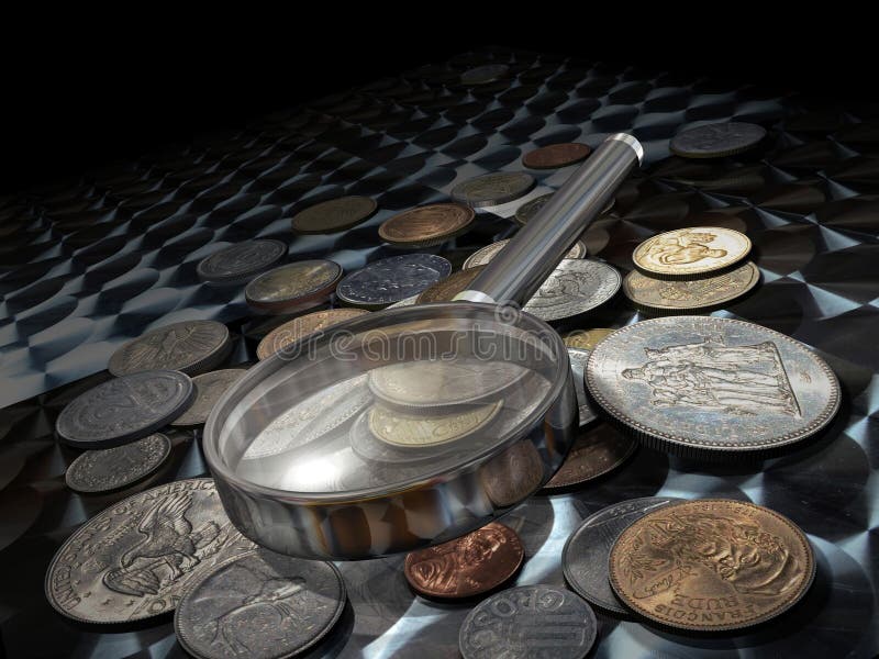 Numismatics stock illustration. Illustration of exploration - 21453804