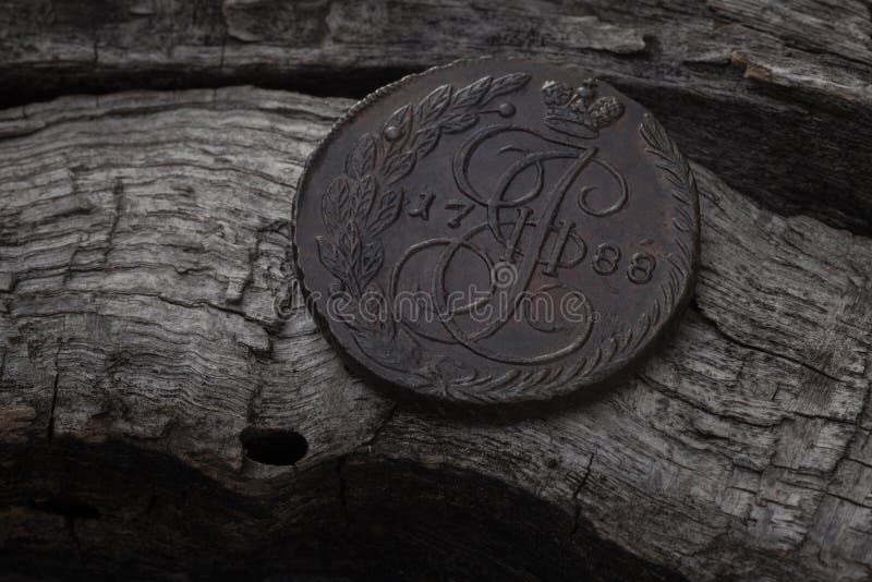 Numismatics. Old Collectible Coins on the Table Stock Image - Image of ...