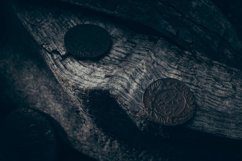 Numismatics. Old Collectible Coins on the Table Stock Image - Image of ...