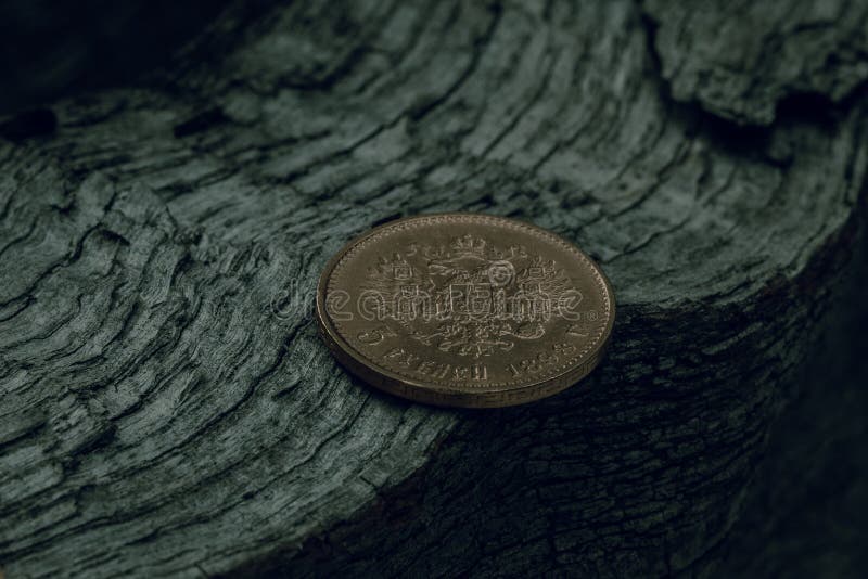Numismatics. Old Collectible Coins on the Table Stock Photo - Image of ...