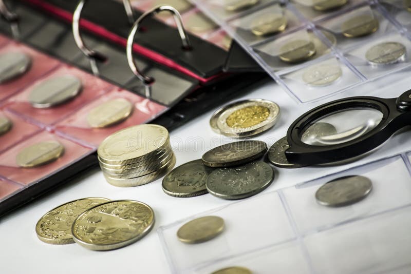 Numismatist stock image. Image of hobbies, magnifying - 44945065