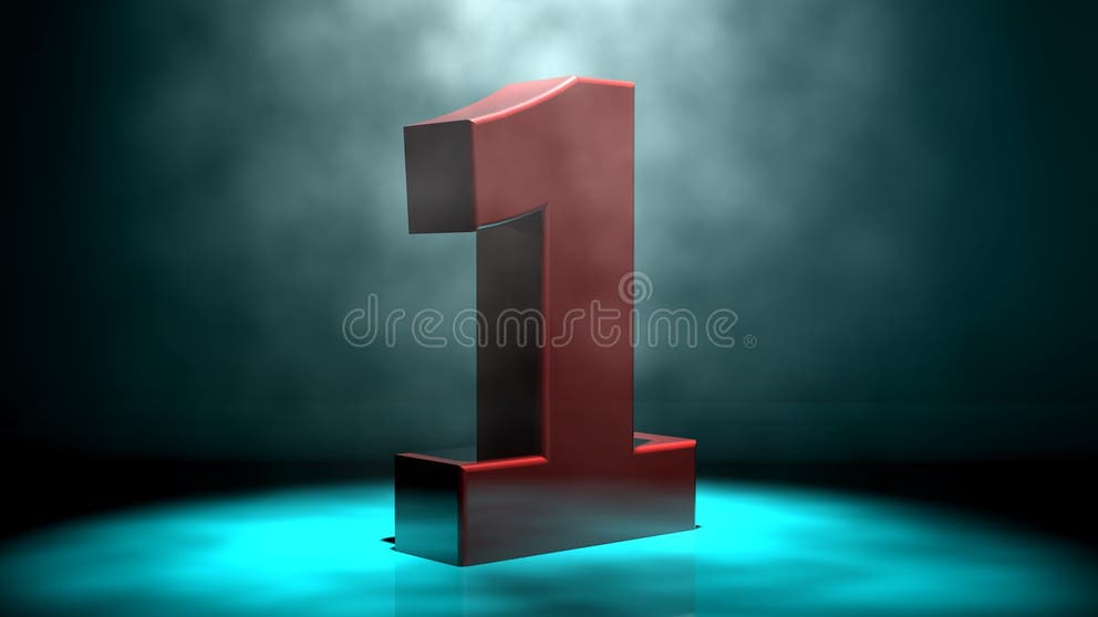 Nummer ett stock illustrationer. Illustration av diagram - 32070539