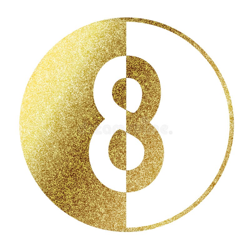 Nummer 8 vector illustratie. Illustration of verjaardag - 86372001