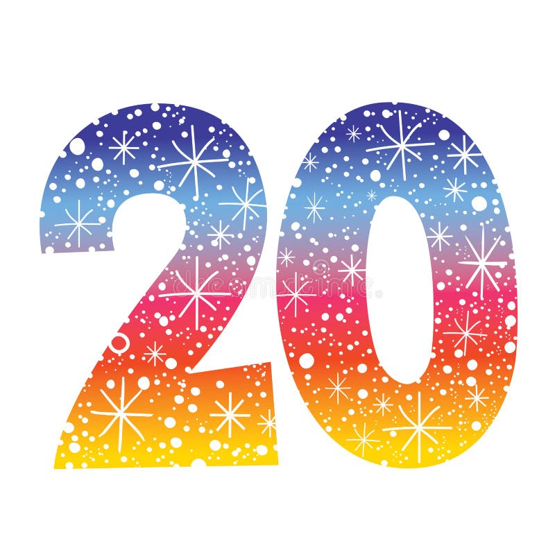 Getal Twintig Cijfers Donkergolden Stijl. Modern Model Luxe Mockup ...