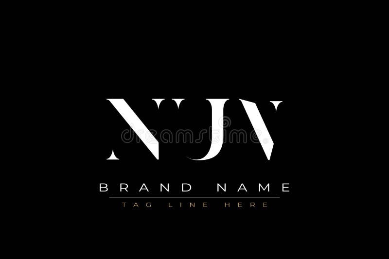 NUN Abstract Letter Logo Design Stock Vector - Illustration of ...