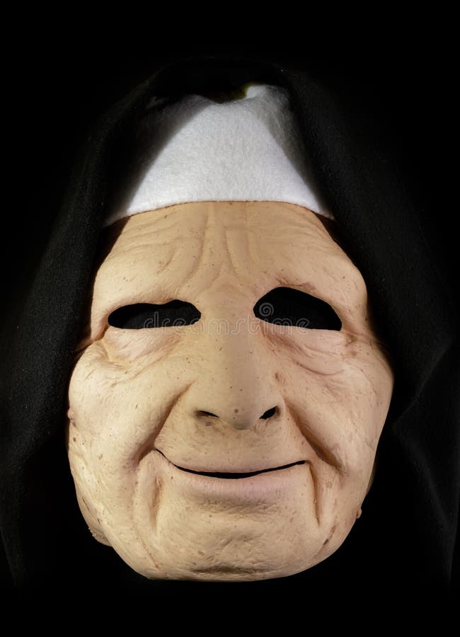 Nun Face Mask stock photo. Image of black, concepts - 233010310