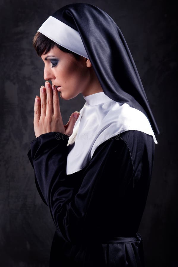 Nun praying stock photo. Image of caucasian, female, devotion - 22086780