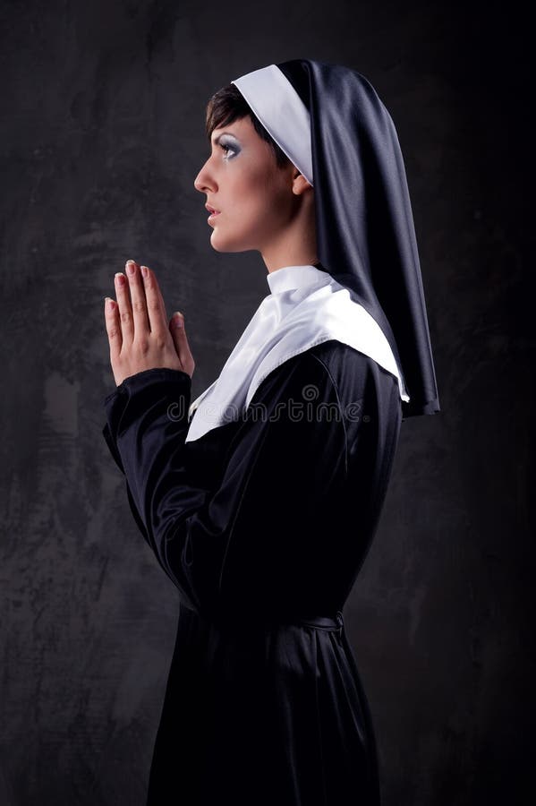 Nun praying stock photo. Image of devotion, clothing - 22102186