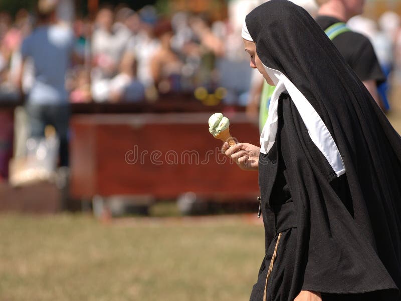 Nuns on the Run stock image. Image of temptation, lick - 1397177
